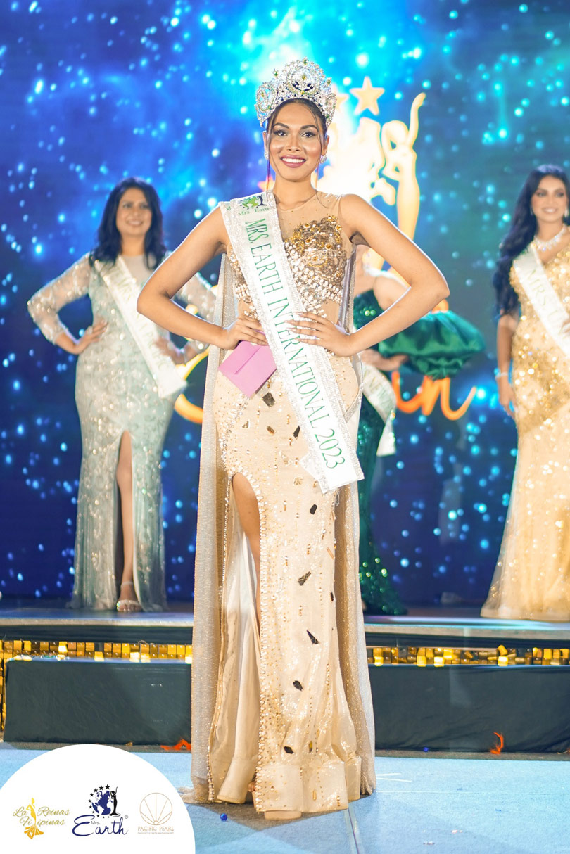 Sashmi Dissanayake crowned as the "Mrs Earth International - 2023 ...